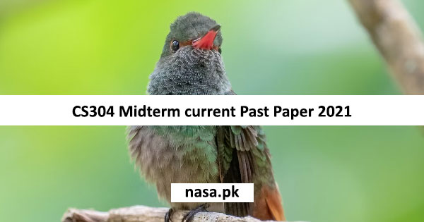 CS304 Midterm current Past Paper 2021 CS304 Midterm current Past Paper 2021